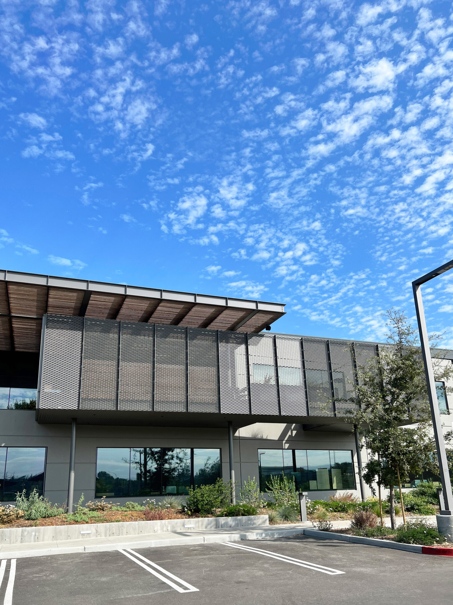 Microsoft Corporate Office Expanded Mesh Parking Garage Screen