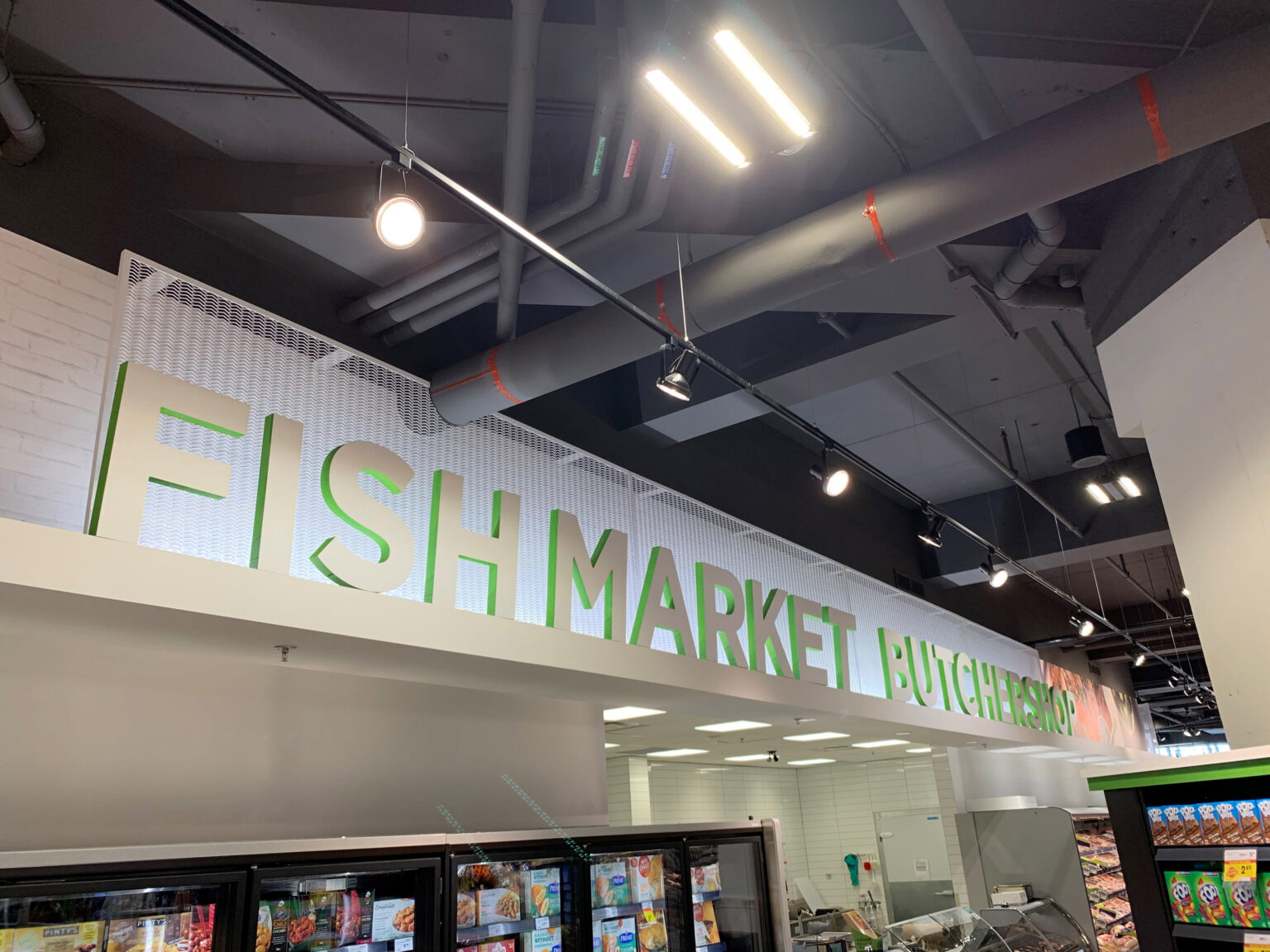 The Sobeys Toronto signage features Gracia expanded mesh, perfect for ...