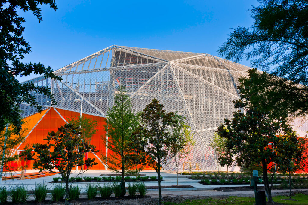 Houston Dynamo Expanded Mesh Stadium Façade