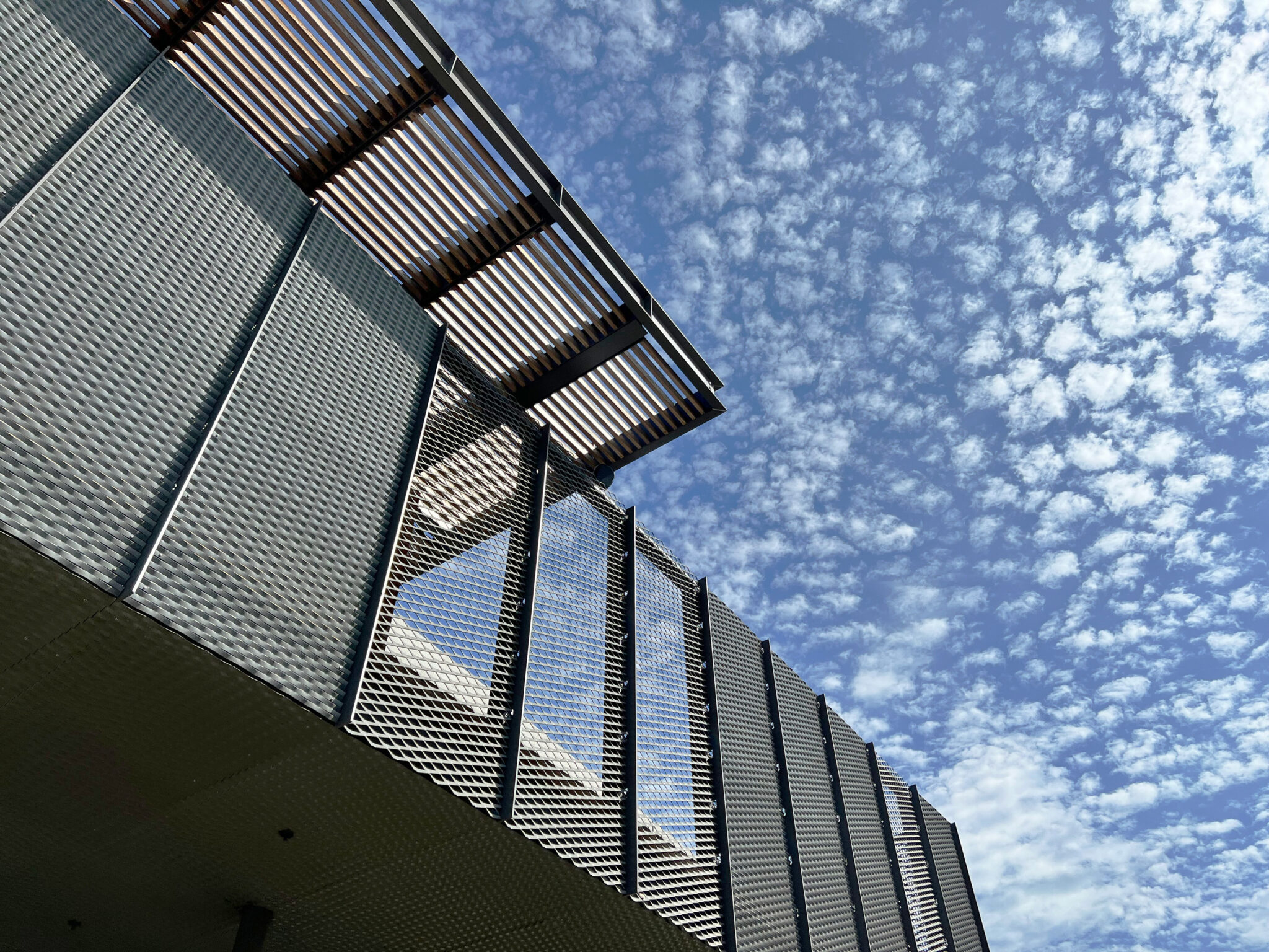 Microsoft Corporate Office Expanded Mesh Parking Garage Screen