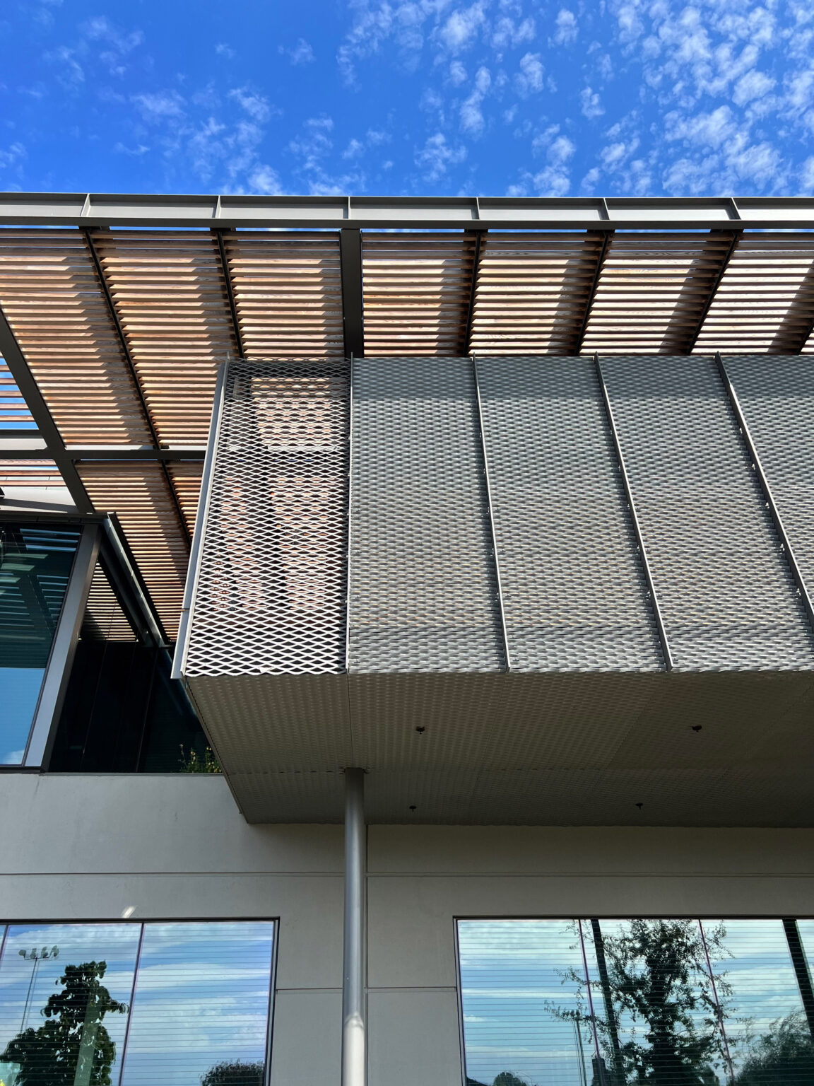 Microsoft Corporate Office Expanded Mesh Parking Garage Screen