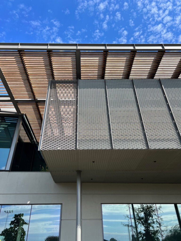 Microsoft Corporate Office Expanded Mesh Parking Garage Screen