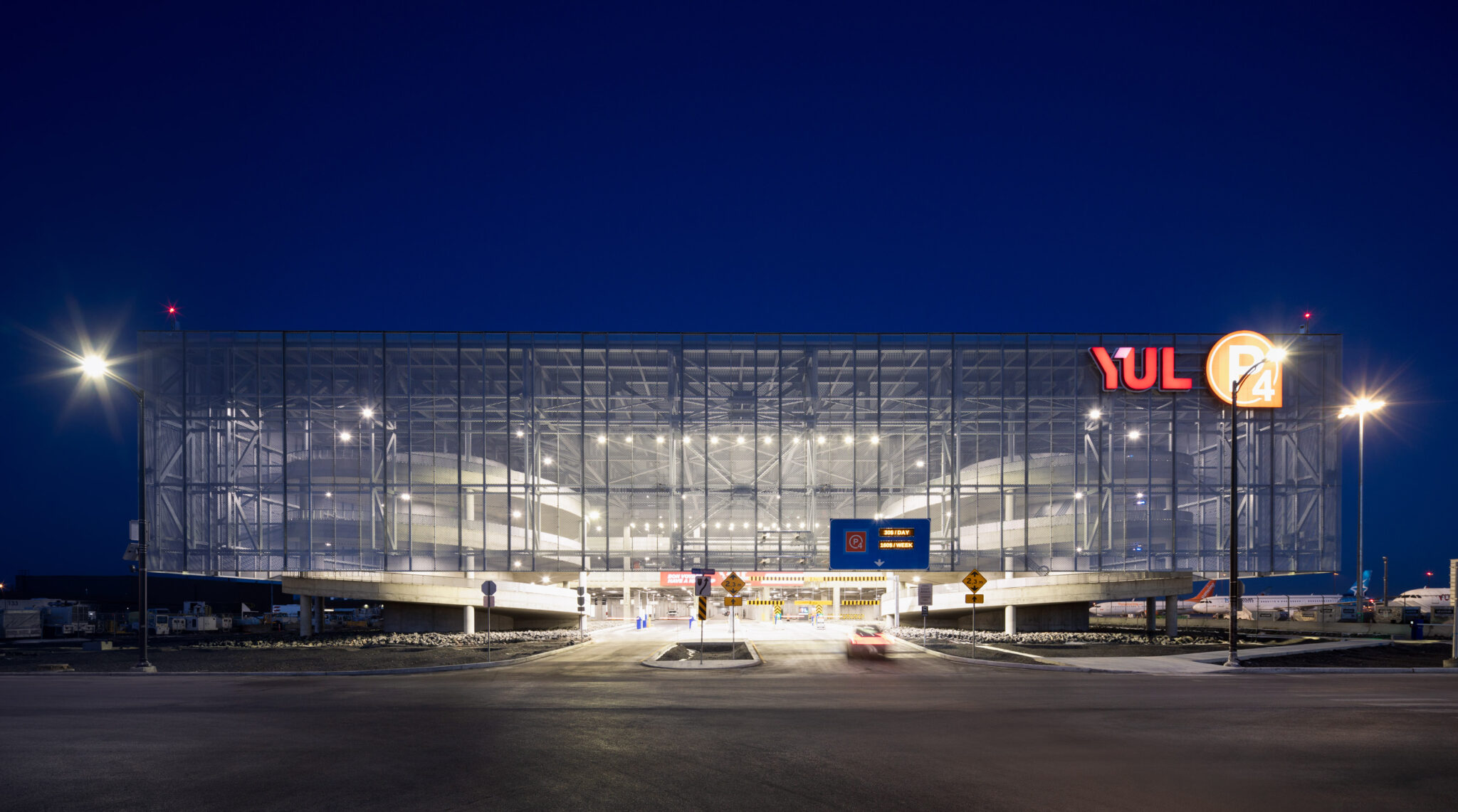 Montreal Airport Parking Deck Cladding
