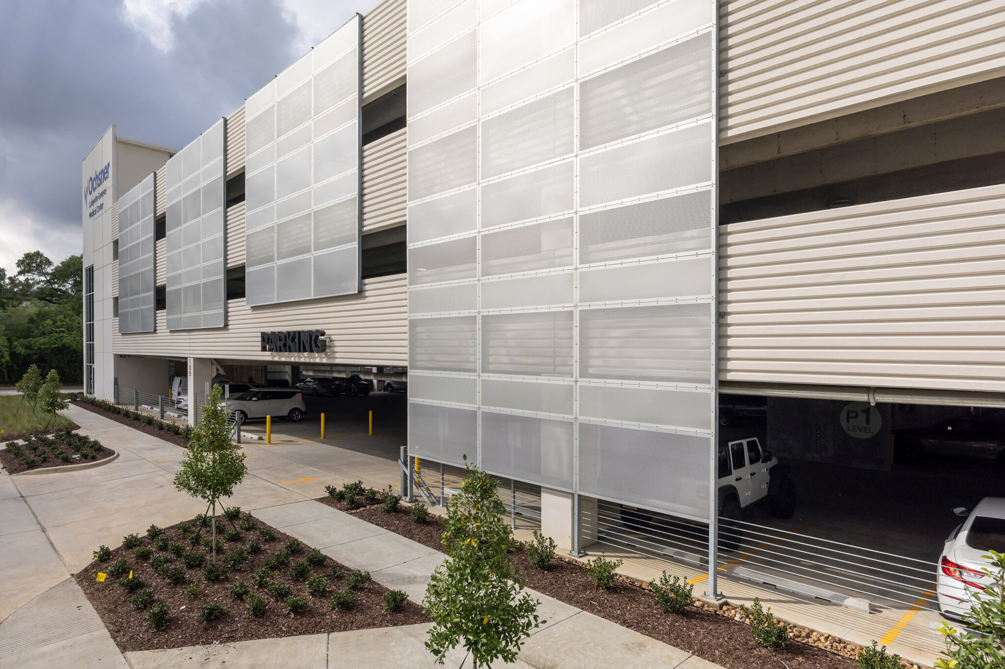 Parking Garage Perforated Metal Panels