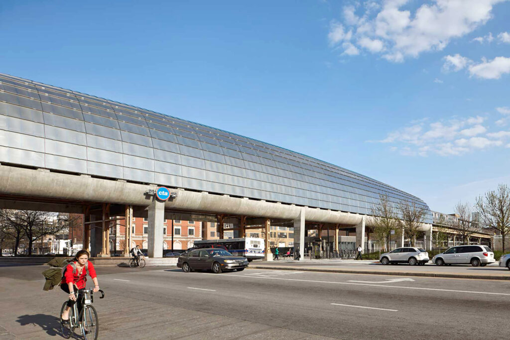 Train Station Perforated Metal Screens, Cladding, and Infill Panels