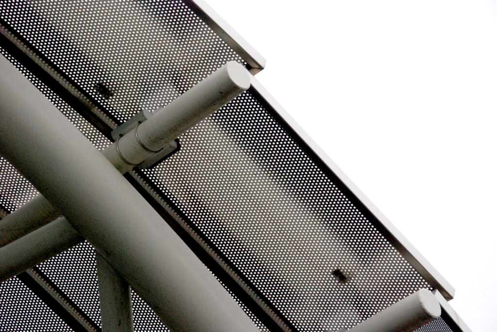 Train Station Perforated Metal Screens, Cladding, and Infill Panels